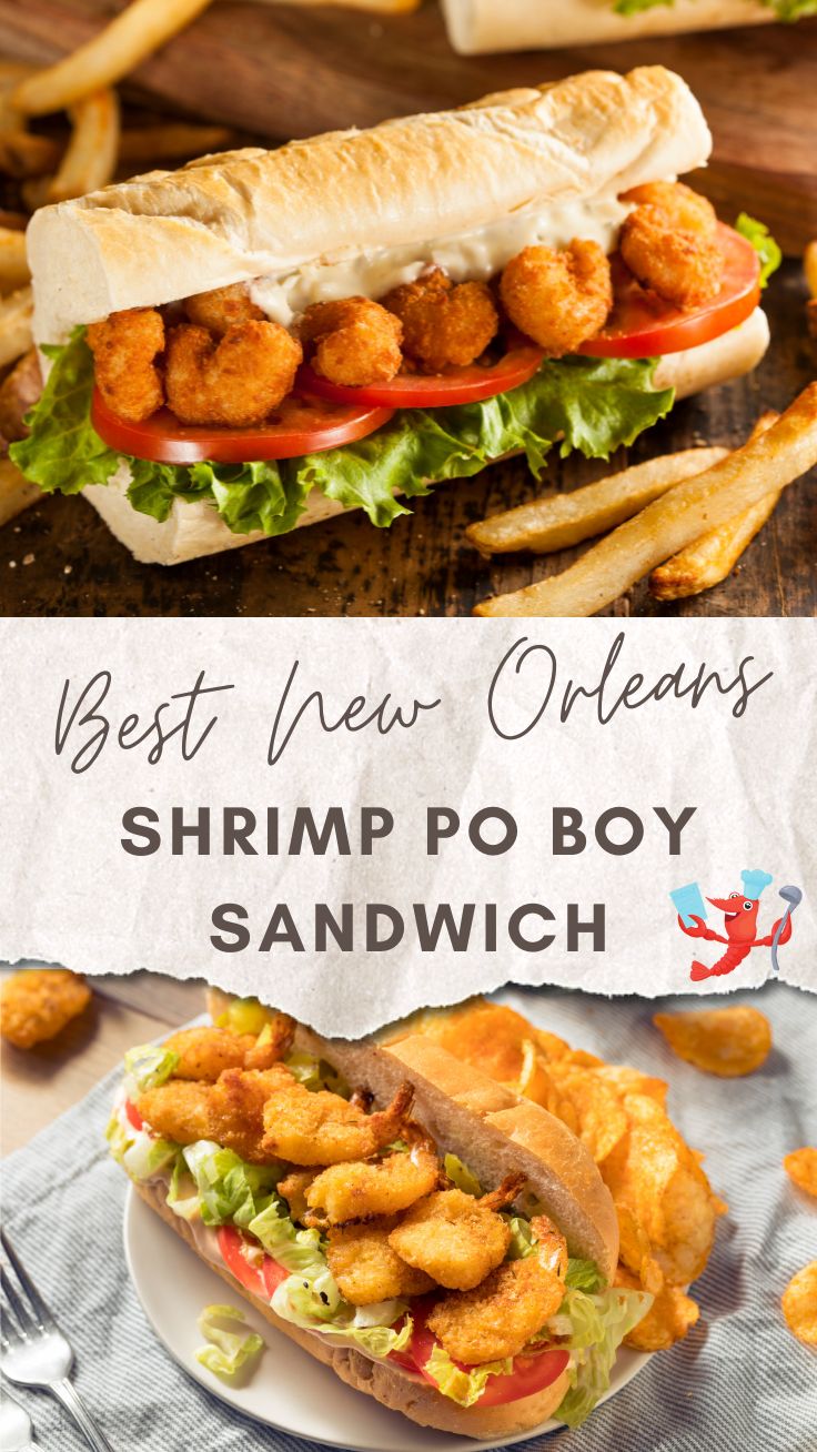 Shrimp Po Boy - (Best Crispy Fried) Po Boy Sandwich