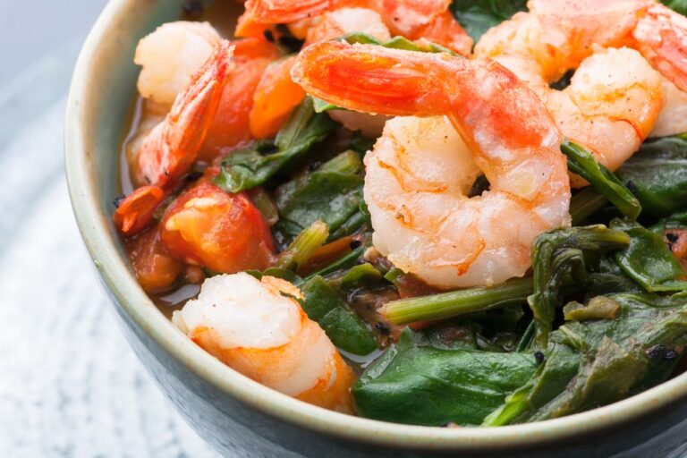 Shrimp Saag - Best Flavorful