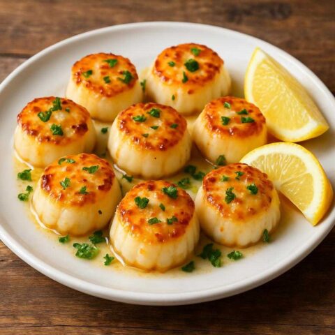Broiled Scallops – Lemon & Herb Elegance