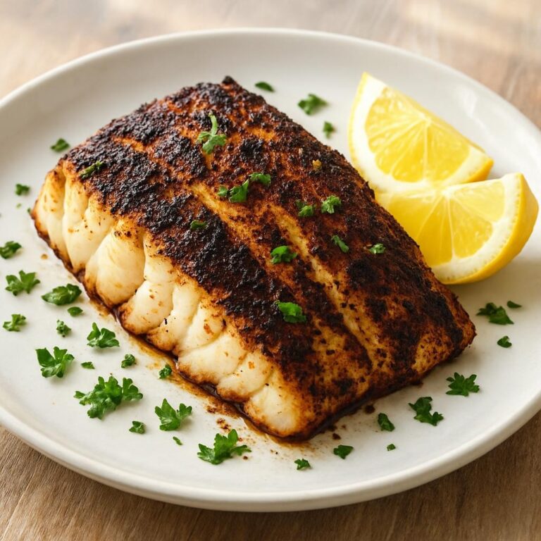 Grilled Cod with Blackened Seasoning for a Smoky Summer Feast