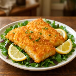 Oven Fried Cod: Healthy Meal