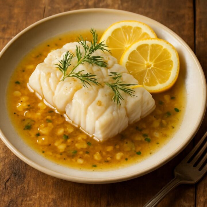 Poached Cod – Light, Tender, and Flavorful
