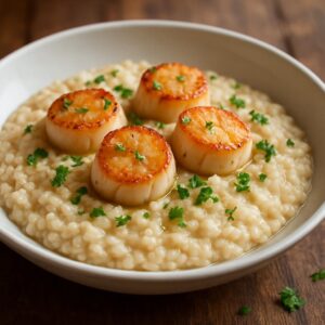 Scallops Risotto – Creamy, Luxurious, and Perfectly Balanced
