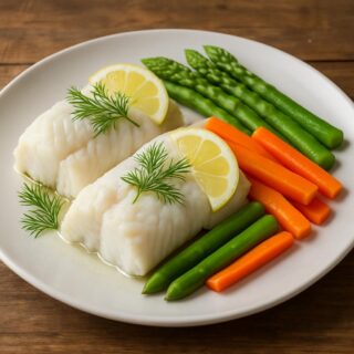 Steamed Cod – Light, Tender, and Flaky