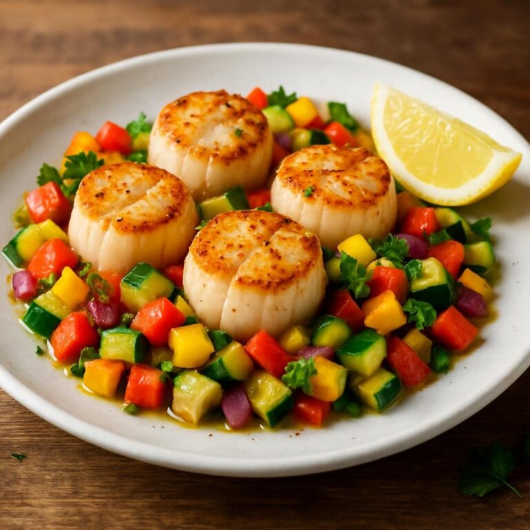 Mediterranean Sautéed Scallops with Lemon Garlic Butter Perfection