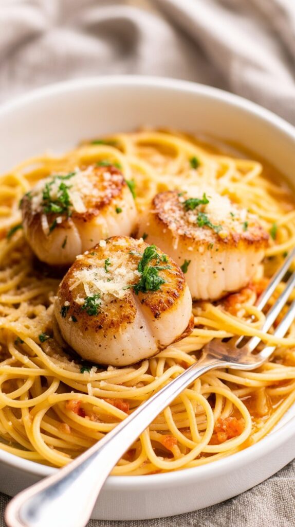 Creamy Bay Scallop Pasta
