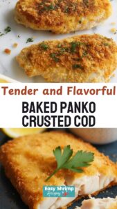 Baked Panko Crusted Cod