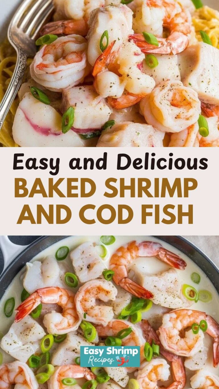 Baked Shrimp and Cod Fish