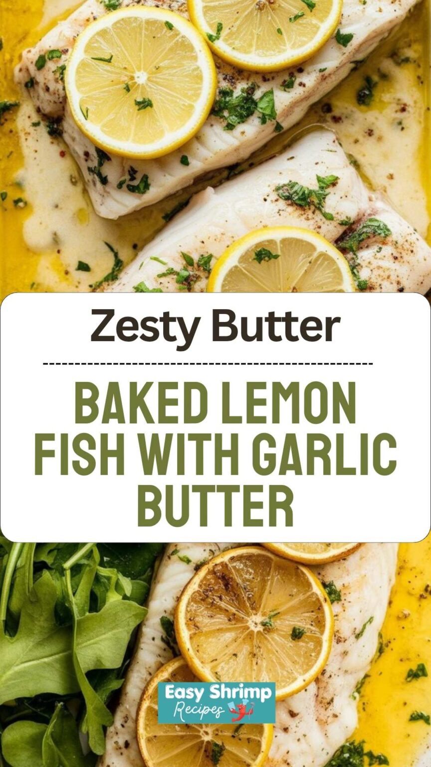 Baked Lemon Fish with Garlic Butter