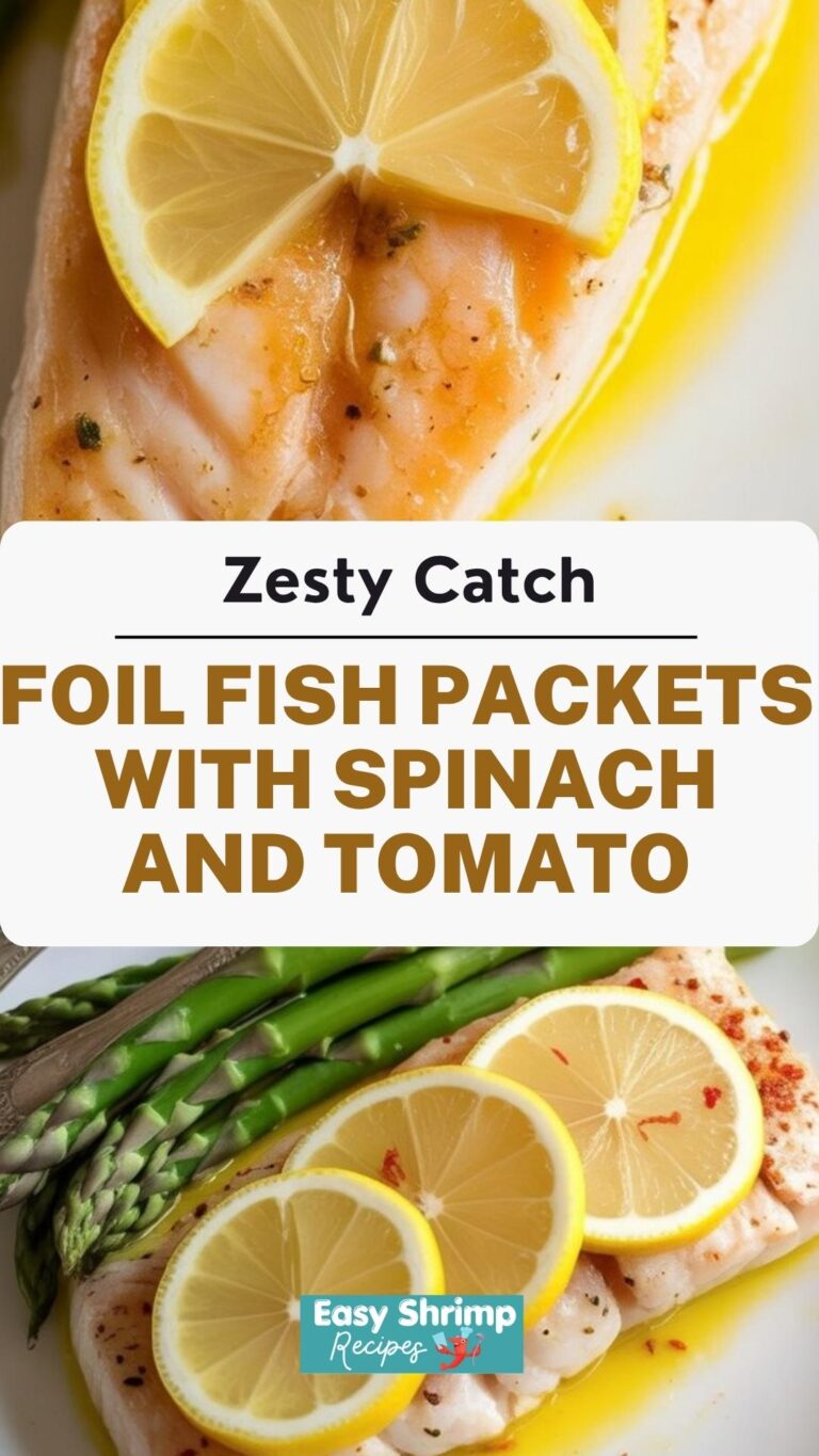 Foil Fish Packets with Spinach and Tomato