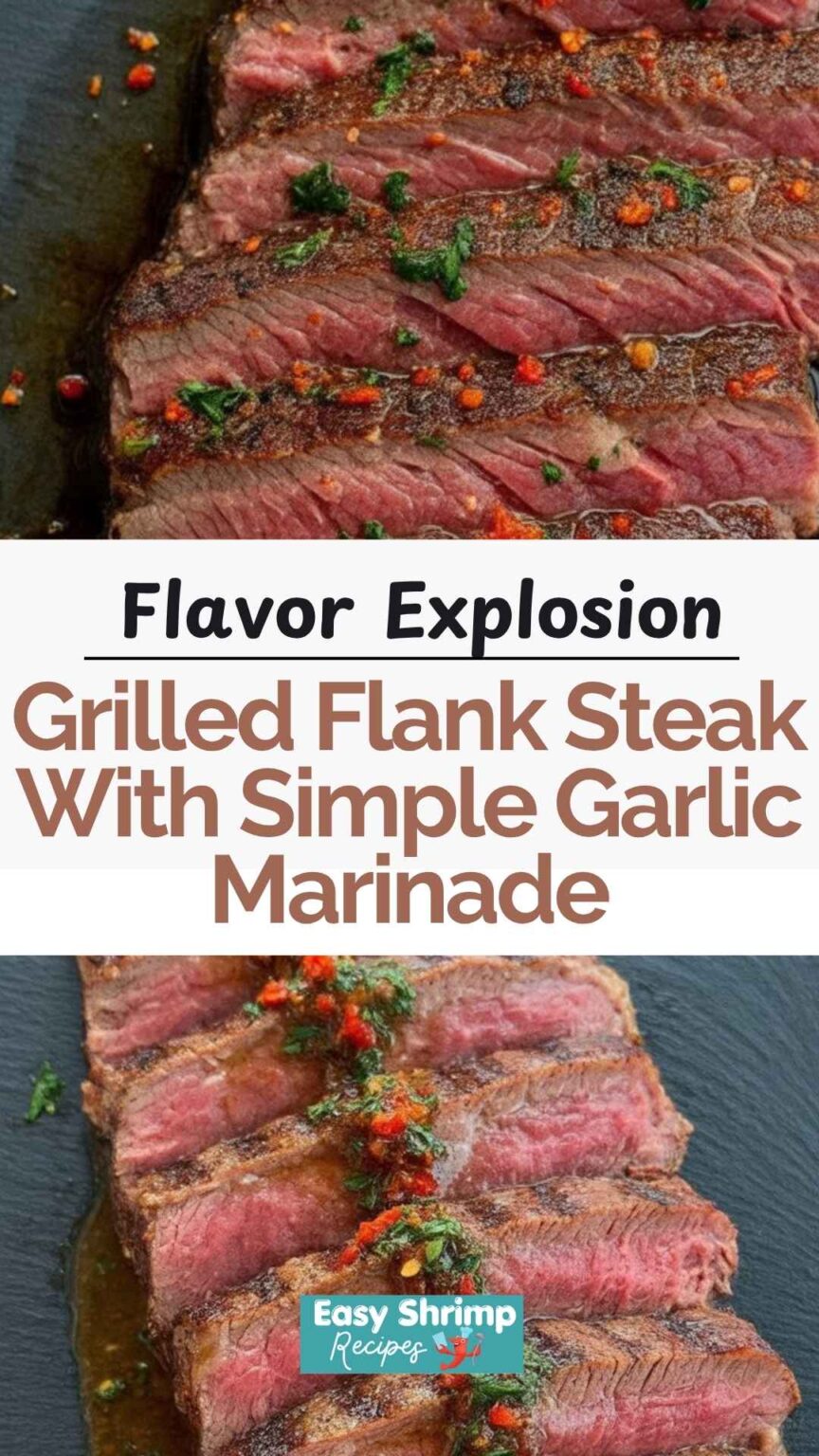 Grilled Flank Steak With Simple Garlic Marinade