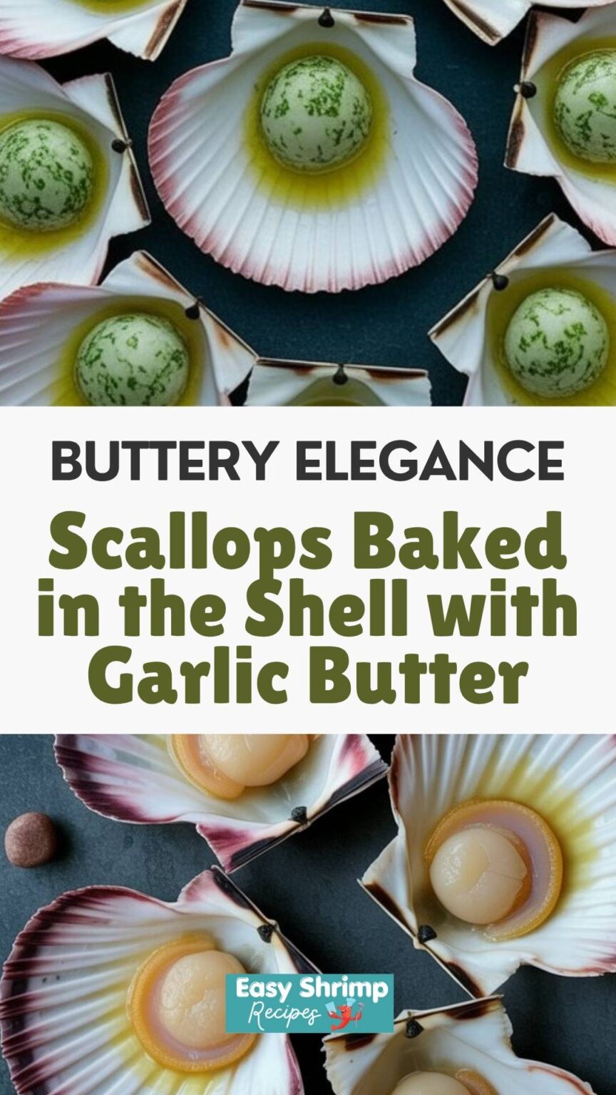 Scallops Baked in the Shell with Garlic Butter
