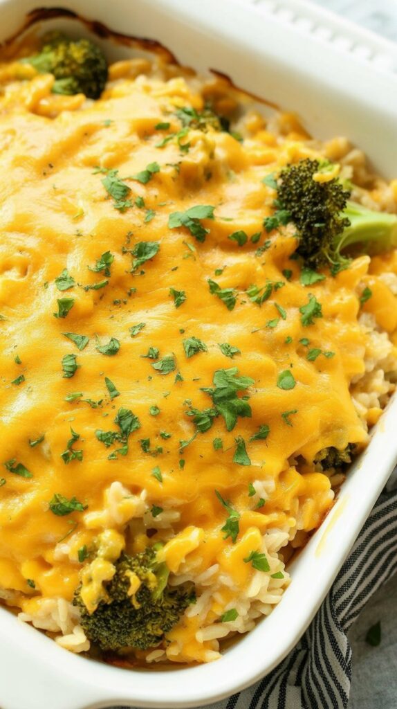 Broccoli Rice Casserole from Scratch