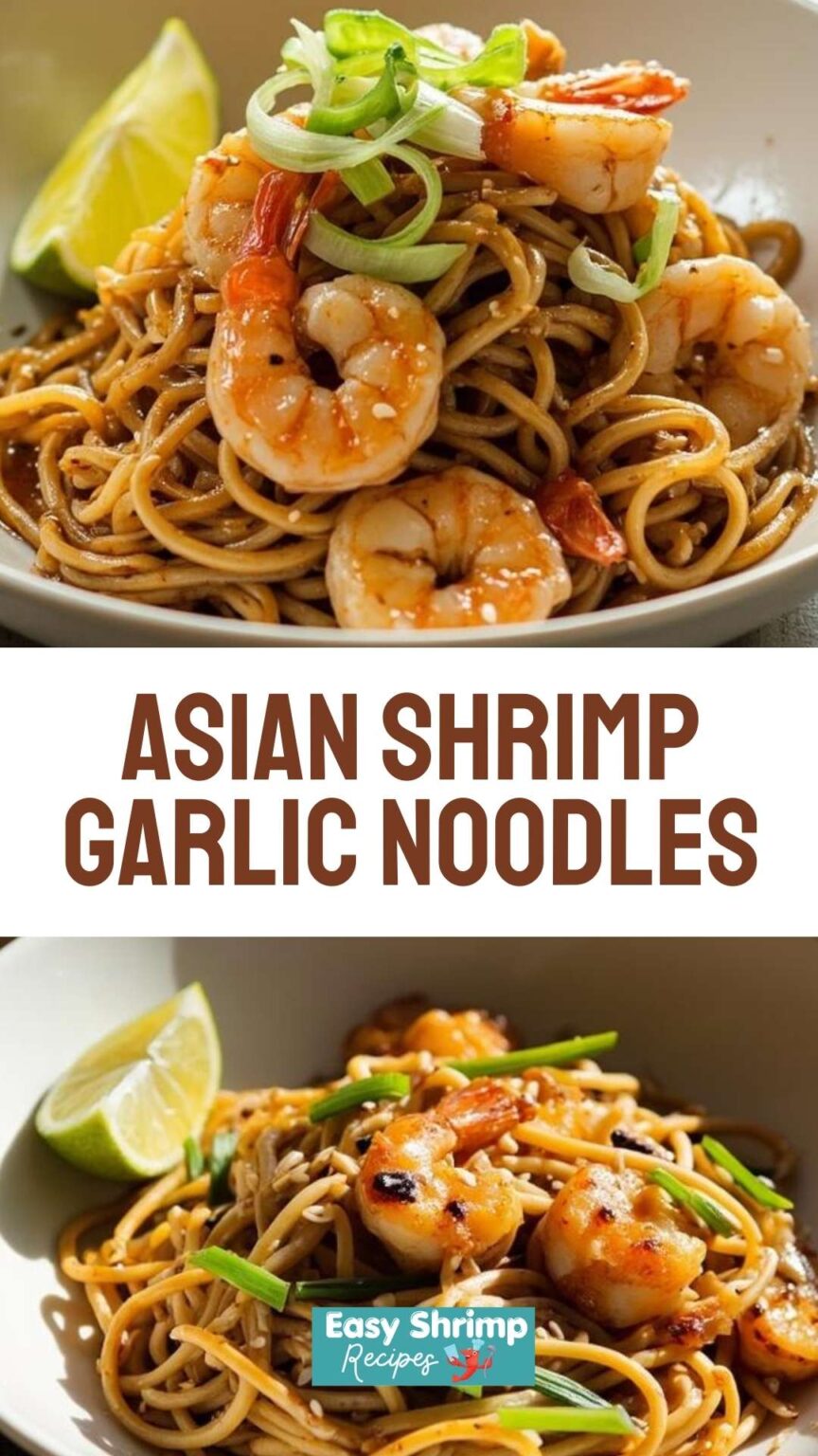 Asian Shrimp Garlic Noodles