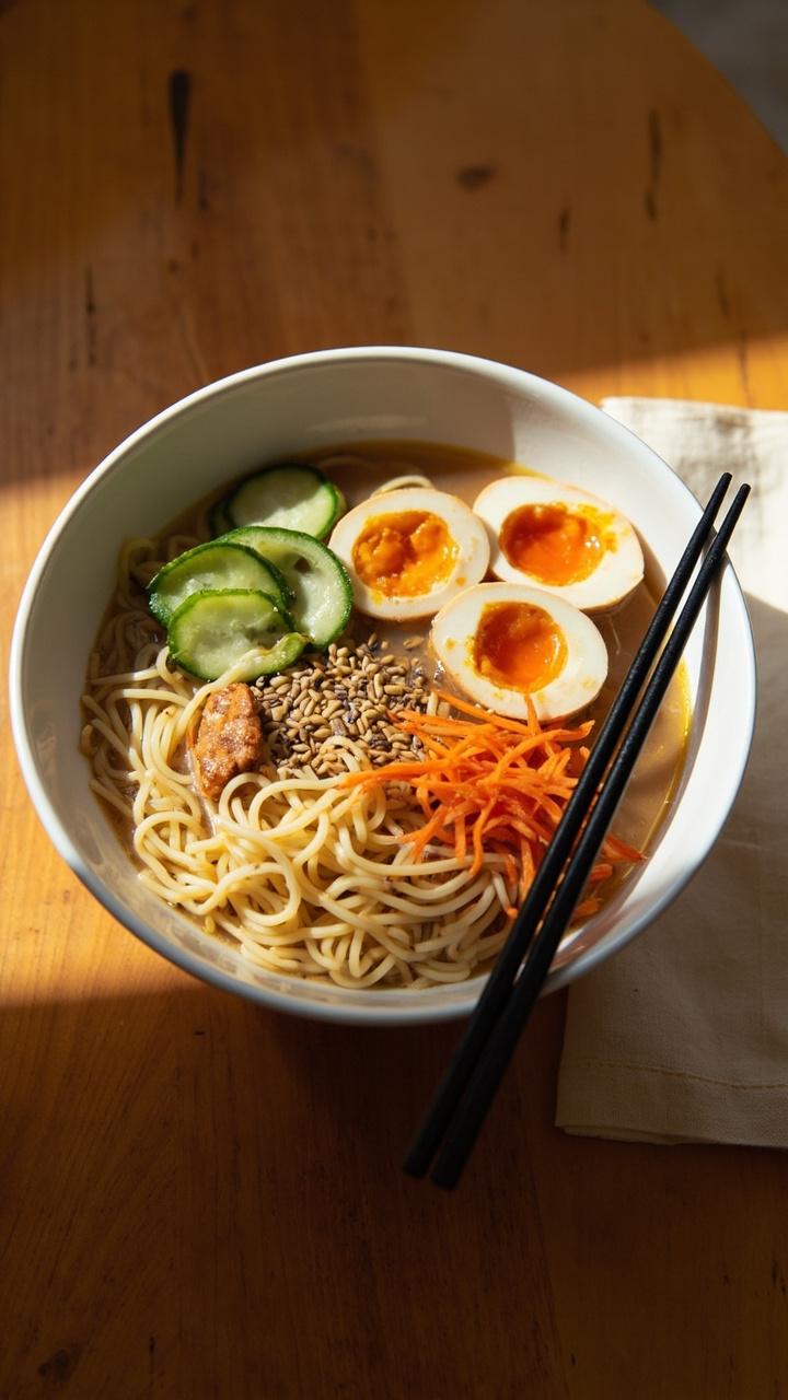 10 Minute Hiyashi Ramen (Cold Noodle Soup)